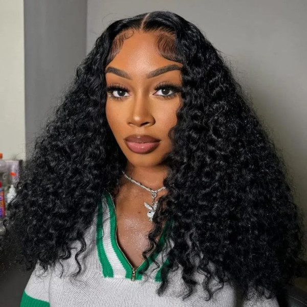 Curly Afro Wigs Human Hair With Bouncy Curls - Wiggins Hair - Wiggins Hair