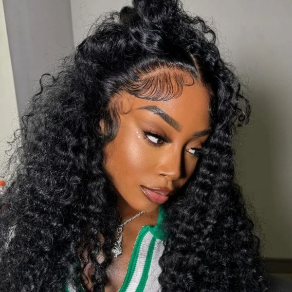 Curly Afro Wigs Human Hair With Bouncy Curls - Wiggins Hair - Wiggins Hair