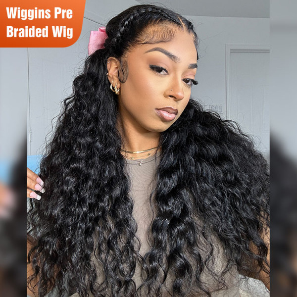 Loose Deep Braided Lace Front Wigs Glueless Braided Wigs - Wiggins Hair ...