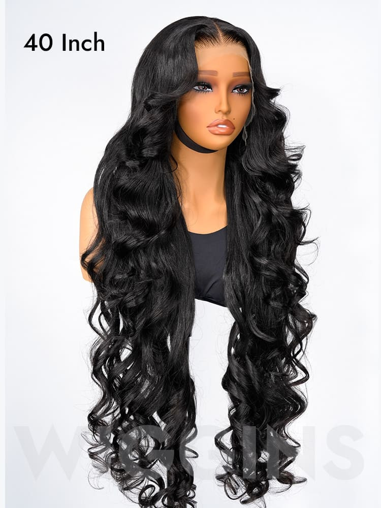 Luxury 13x6 Undetectable HD Lace Frontal Wig Super Long Ocean Wave ...