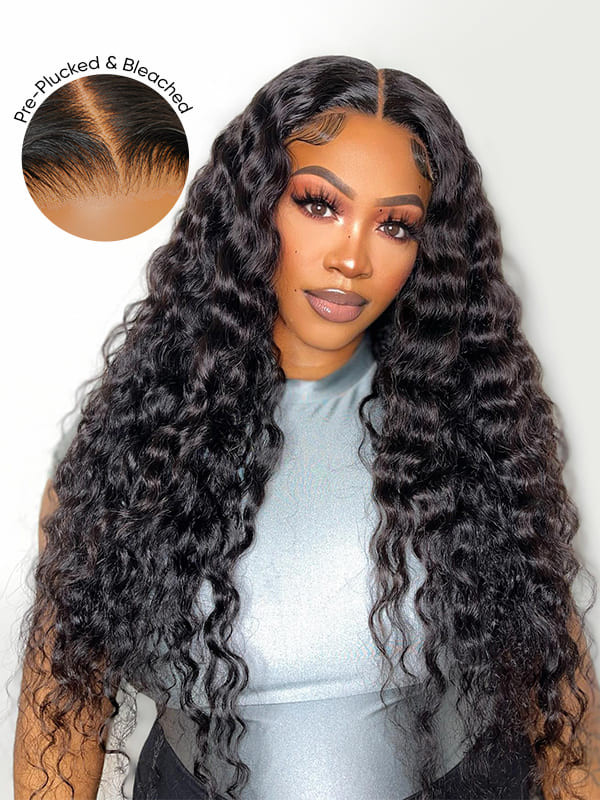 Loose Deep Glueless Ready To Wear Human Hair Wig High Definition Lace ...