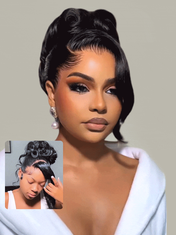 Lagos Widows Peak Hairline Ready To Go 360 Transparent Lace Front Human ...