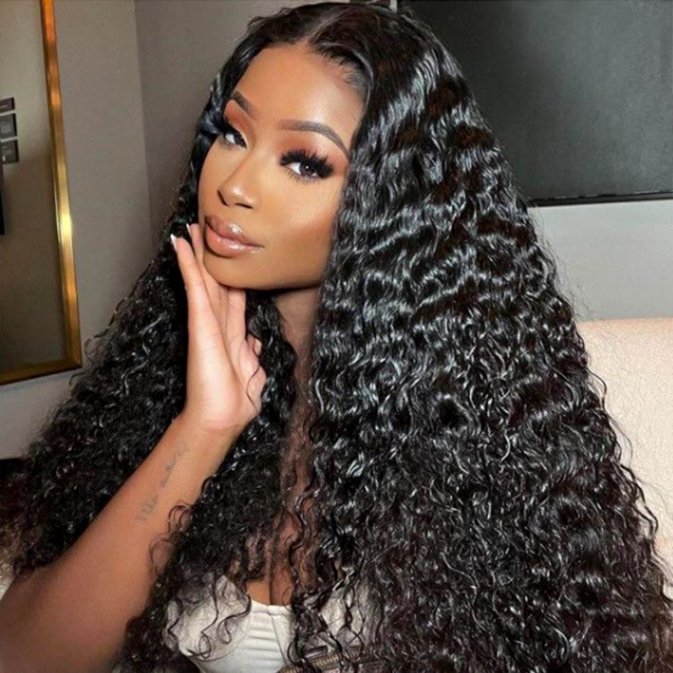 HD Lace Frontal Wigs Deep Wave Invisible 5x5/13x4 Lace Front Wigs ...