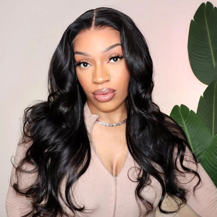 Body Wave 13x6 Lace Frontal Wig Pre-plucked 130% Density 18inch ...