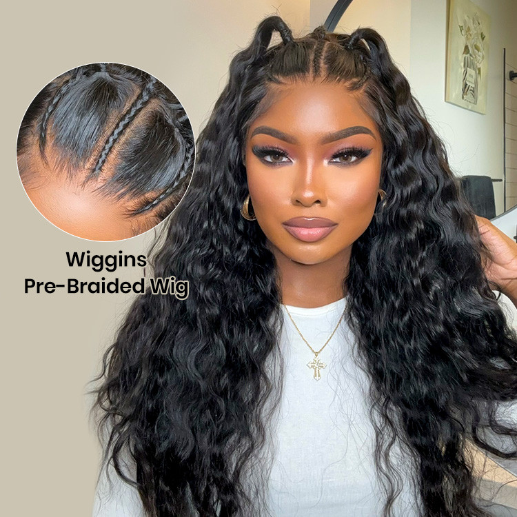 Crimp Pre-Styled Ready To Go 13x6 Glueless Wig Human Hair - Wiggins ...