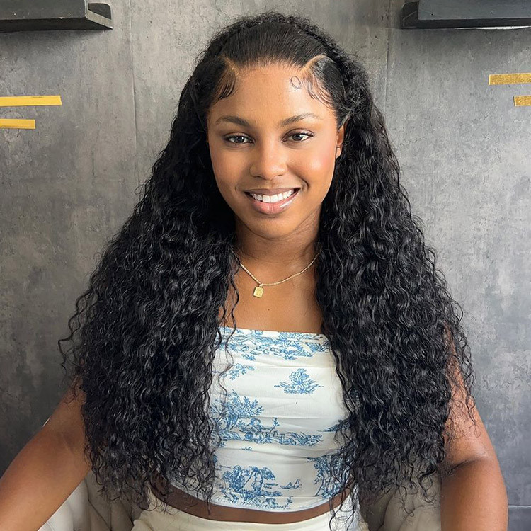 Water Wave Braiding Hair Pre-Styled 13x4/13x6 Frontal Wigs - Wiggins ...
