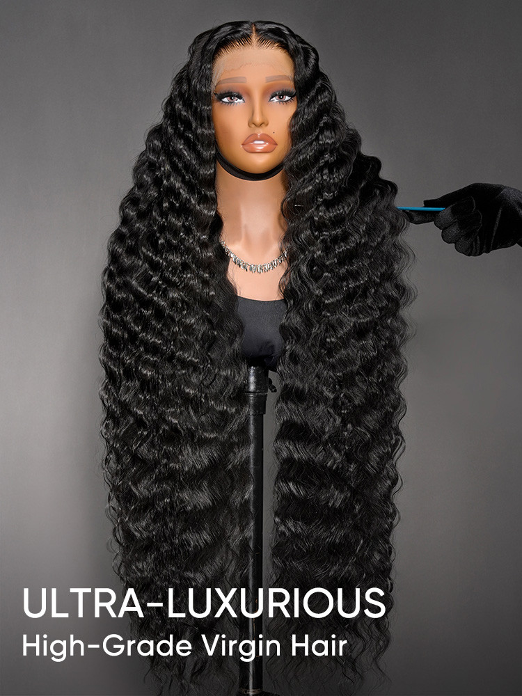 40 Inch Straight 300% Density 13x6 HD Lace Front Human Hair Wig - Wiggins Hair