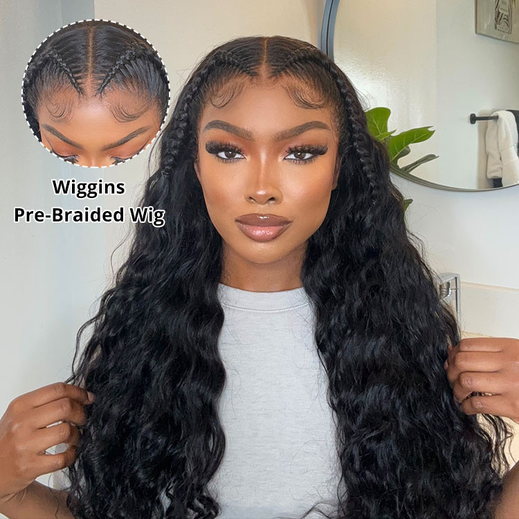 Loose Deep Braided Lace Front Wigs Glueless Braided Wigs - Wiggins Hair ...