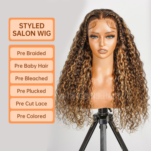 Loose Deep Braided Lace Front Wigs Glueless Braided Wigs - Wiggins Hair ...