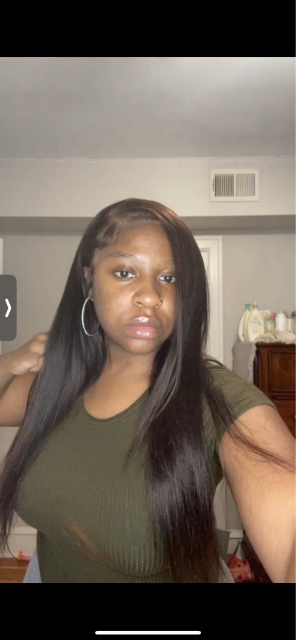 WIGGINS HAIR 3 Bundles Straight Human Hair With Lace Frontal Closure ...