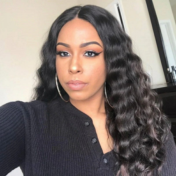 Deep Wave Lace Frontal Wigs Big Deep Wave Human Hair Wigs For Women ...