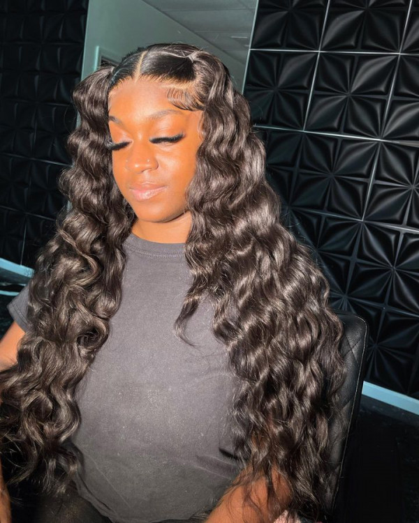 Crimp Wigs Human Hair Lace Frontal Wigs For Women - Wiggins Hair ...