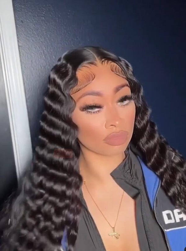 Crimp Wigs Human Hair Lace Frontal Wigs For Women - Wiggins Hair ...