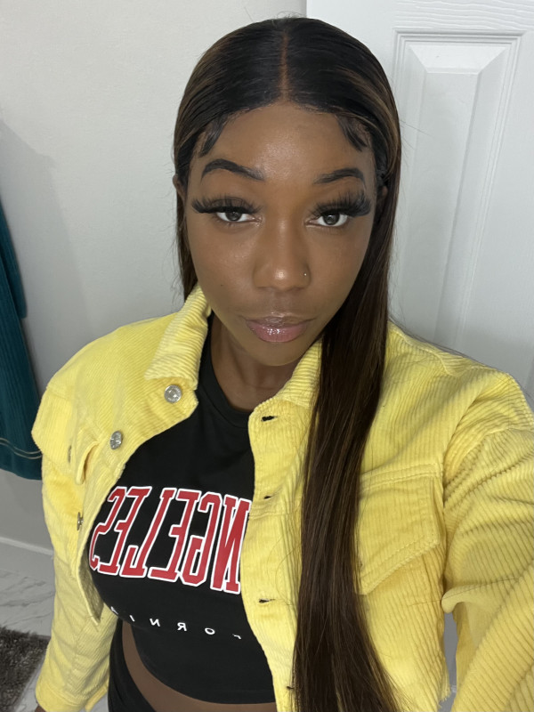 Colored Human Hair Lace Front Wigs Highlight Ombre Wigs -Wigginshair