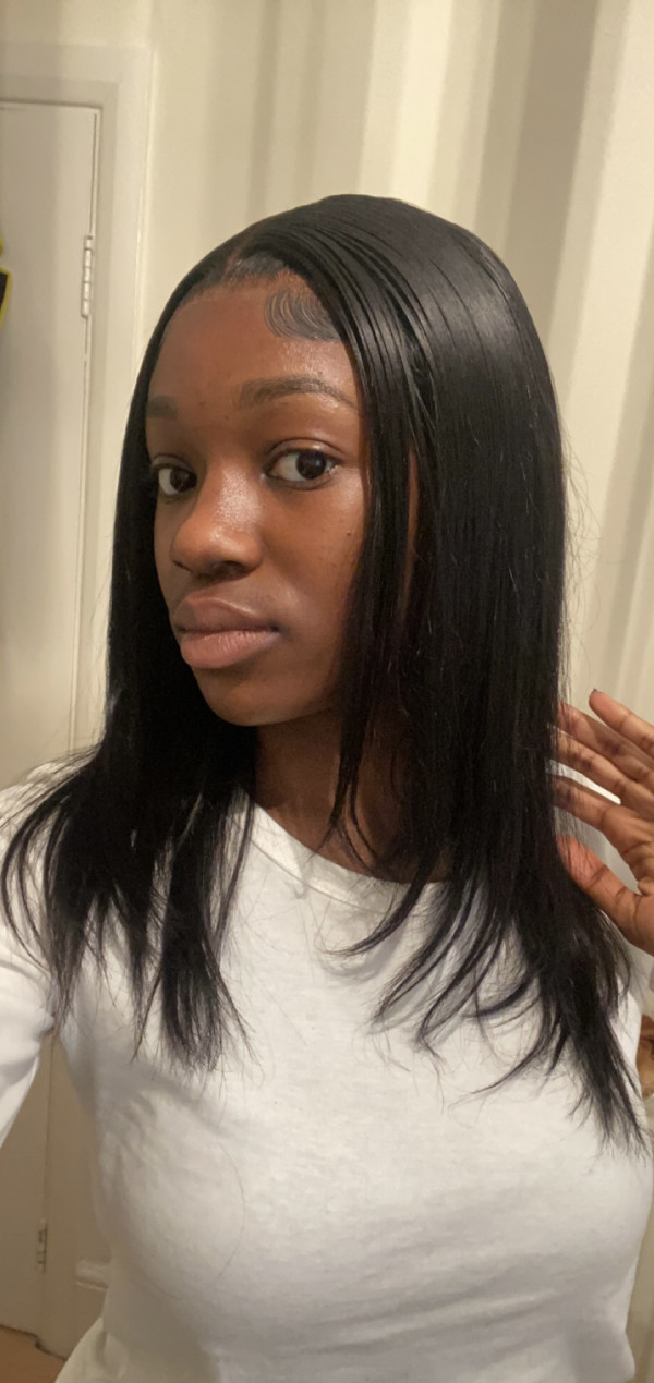 Layered Lace Front Wigs Human Hair Straight Layered Wig -Wigginshair