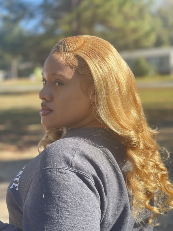 Colored Wigs #27 Honey Blonde Wigs Human Hair Lace Front Wigs Glueless ...