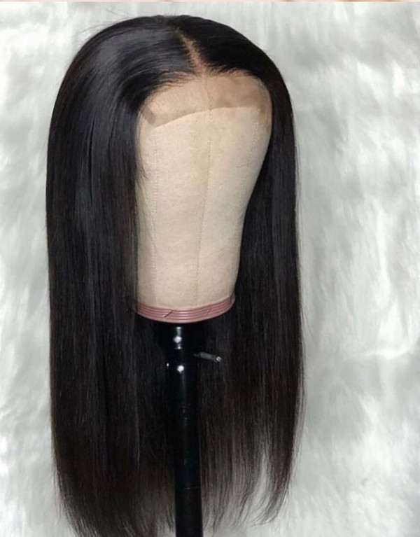 Straight 4X4 Lace Wigs Made By Hair Bundles With Closure -Wigginshair