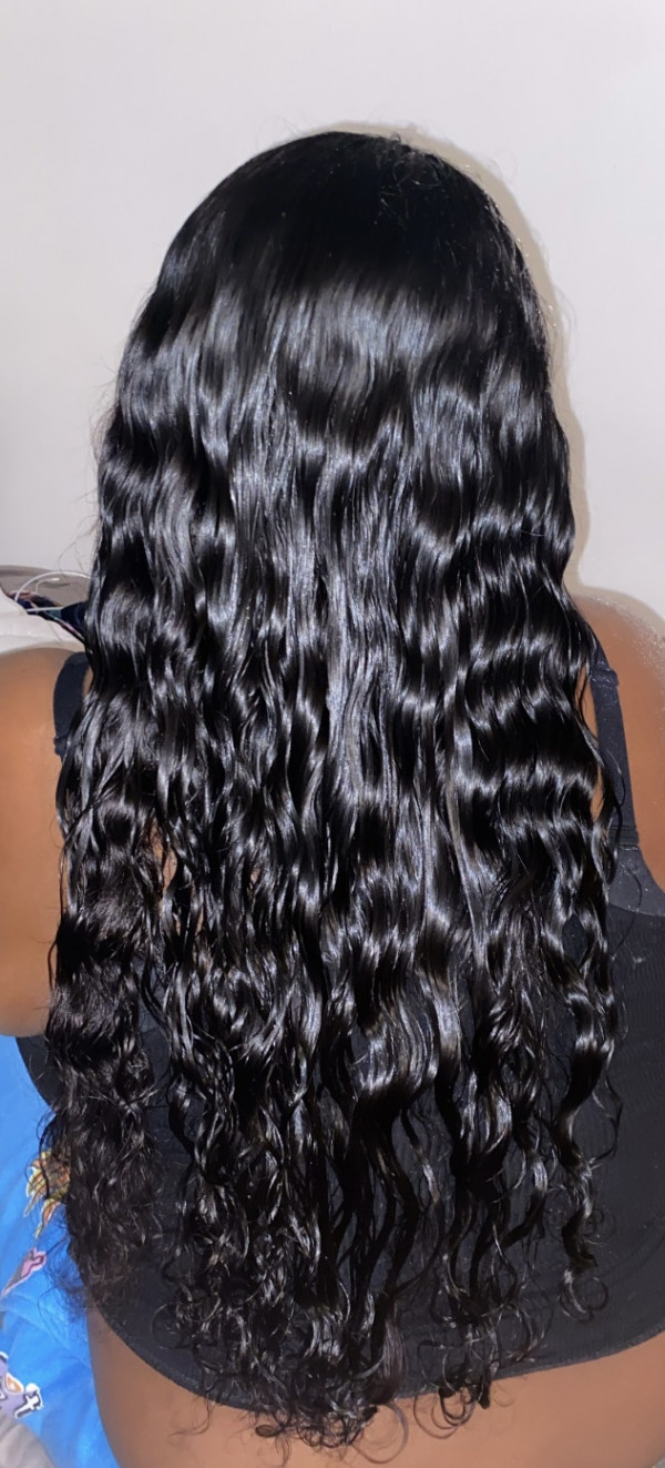 Loose Deep Wave 16-36 Inch Long Hair Wigs Lace Front Wigs For Chocolate ...