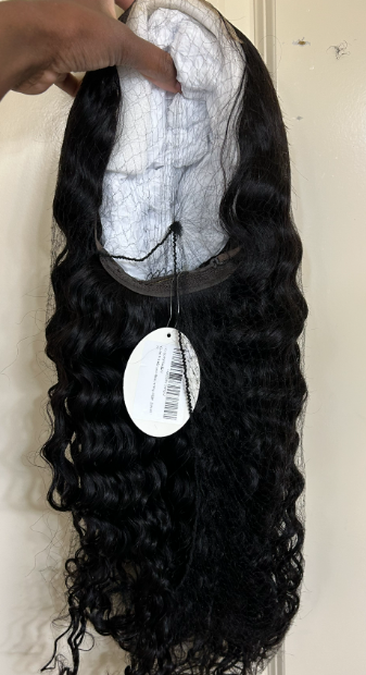 Invisible Lace Wigs Loose Deep Wave Fake Scalp Wigs Cheap Human Hair ...
