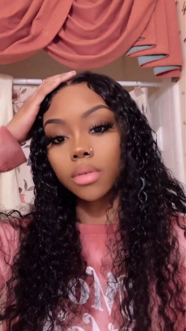 WIGGINS HAIR 3pcs Jerry Curly Hair Weft With Lace Frontal Closure ...