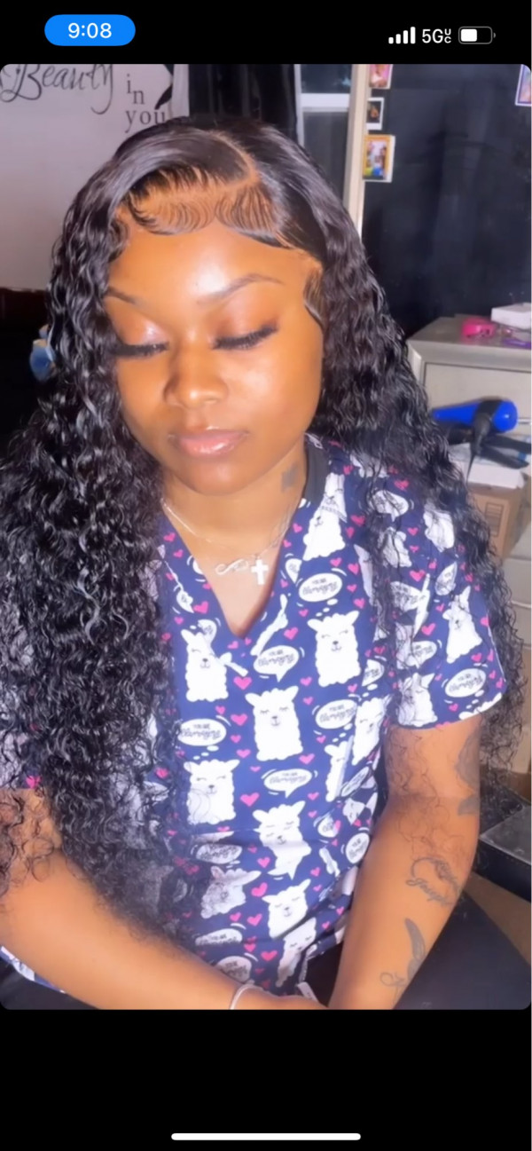 Water Wave Lace Front Wigs Long Natural Wave Wigs For Sale -Wigginshair